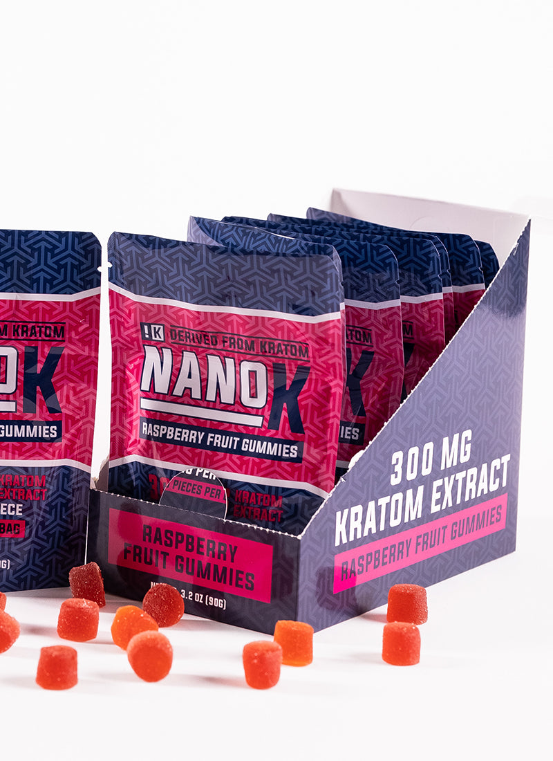 Kratom Extract Raspberry Fruit Gummy – Nano K